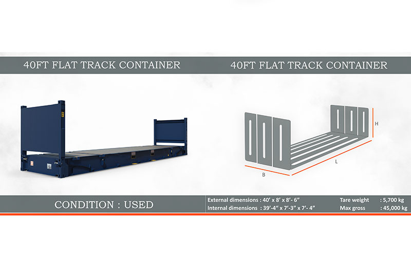 40ft Flat Rack Container | Container Hub Trading