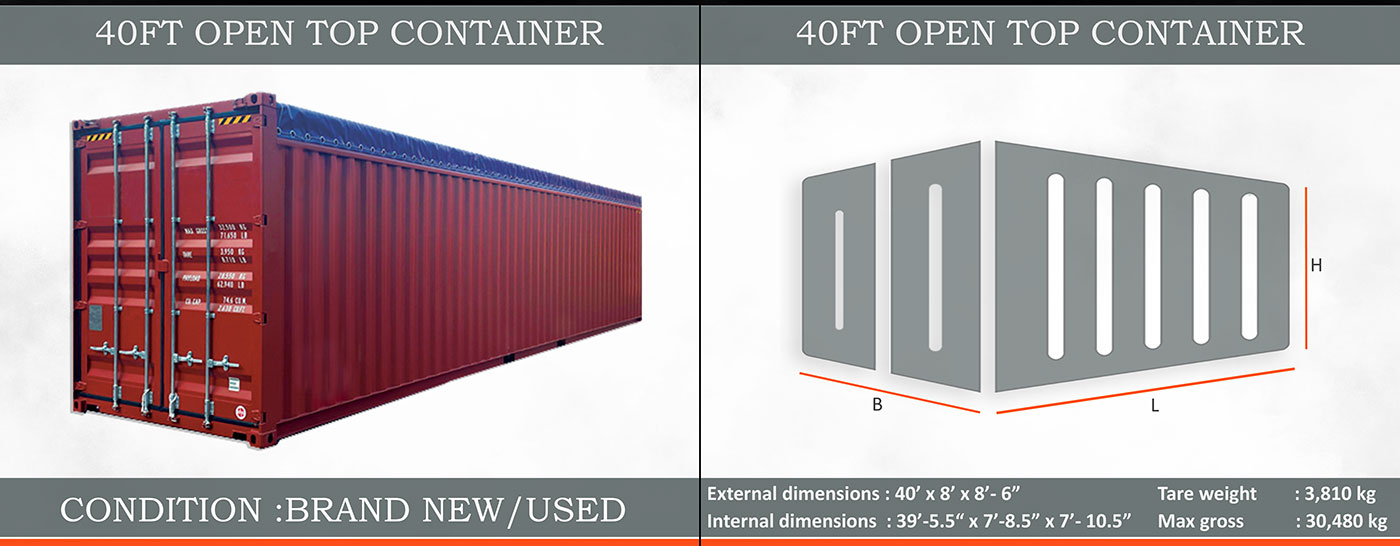 40ft Open Top Container | Container Hub Trading