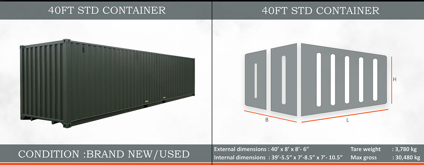 40ft Std Container | Container Hub Trading
